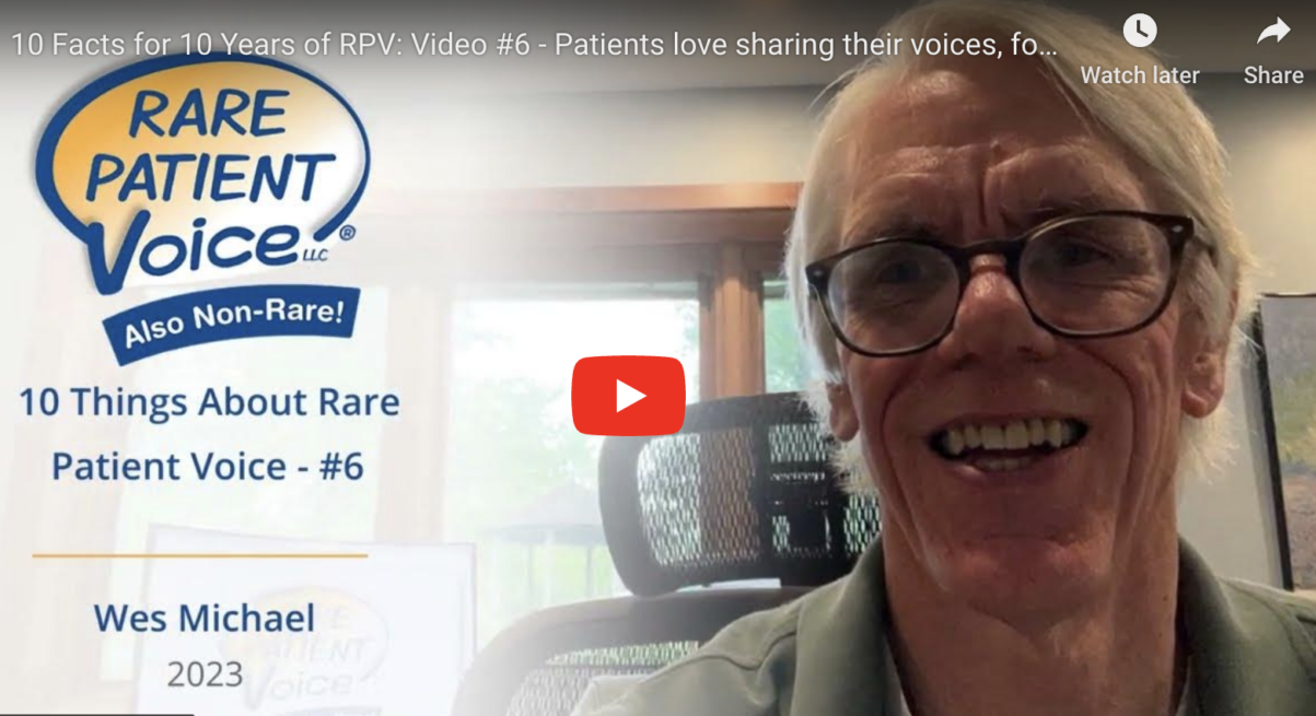 10 Facts for 10 Years of RPV: #6 - Patients Love Sharing Their Voices ...